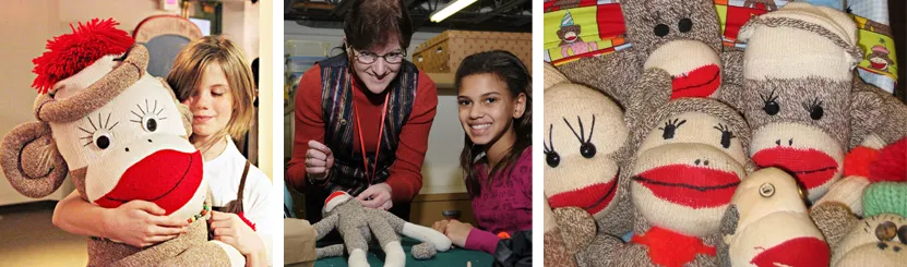 Sock Monkey Madness - Funky Monkey | Midway Village Museum, Rockford IL